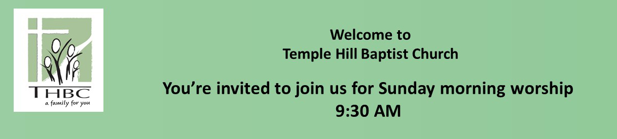 Temple Hill Baptist Church - A family for you